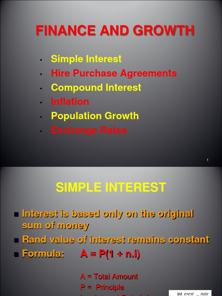 Simple Interest | PDF | Interest | Interest Rates
