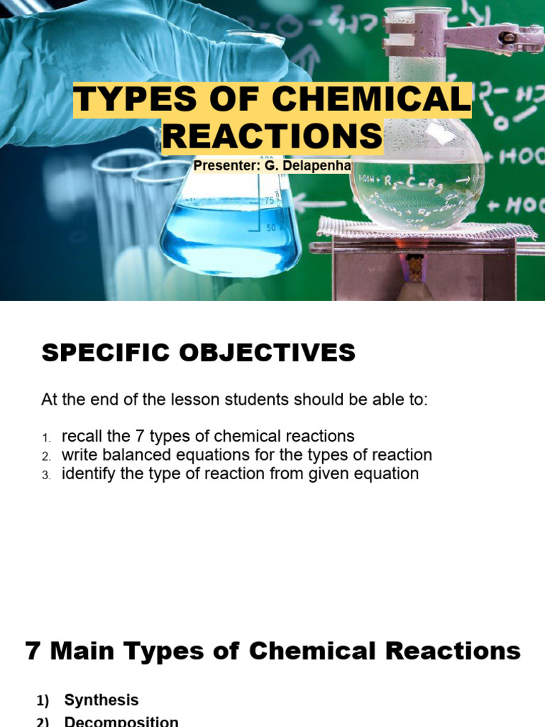 7 Types of Chemical Reactions Explained | PDF