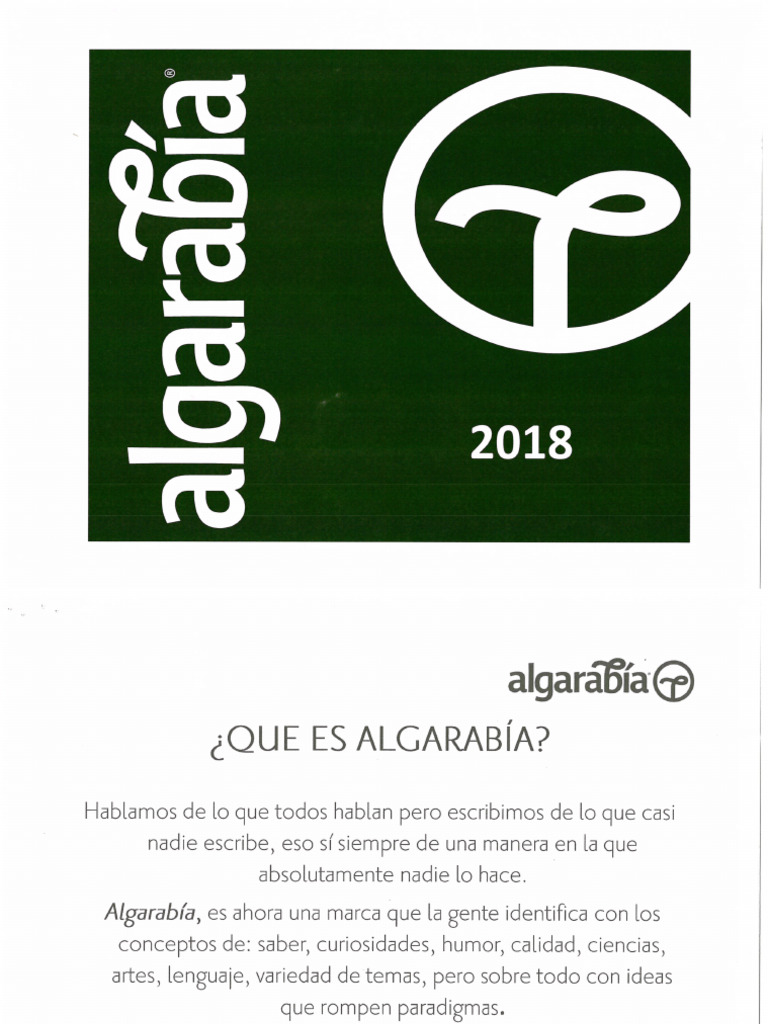 MEDIA KIT REVISTA ALGARABÍA | PDF