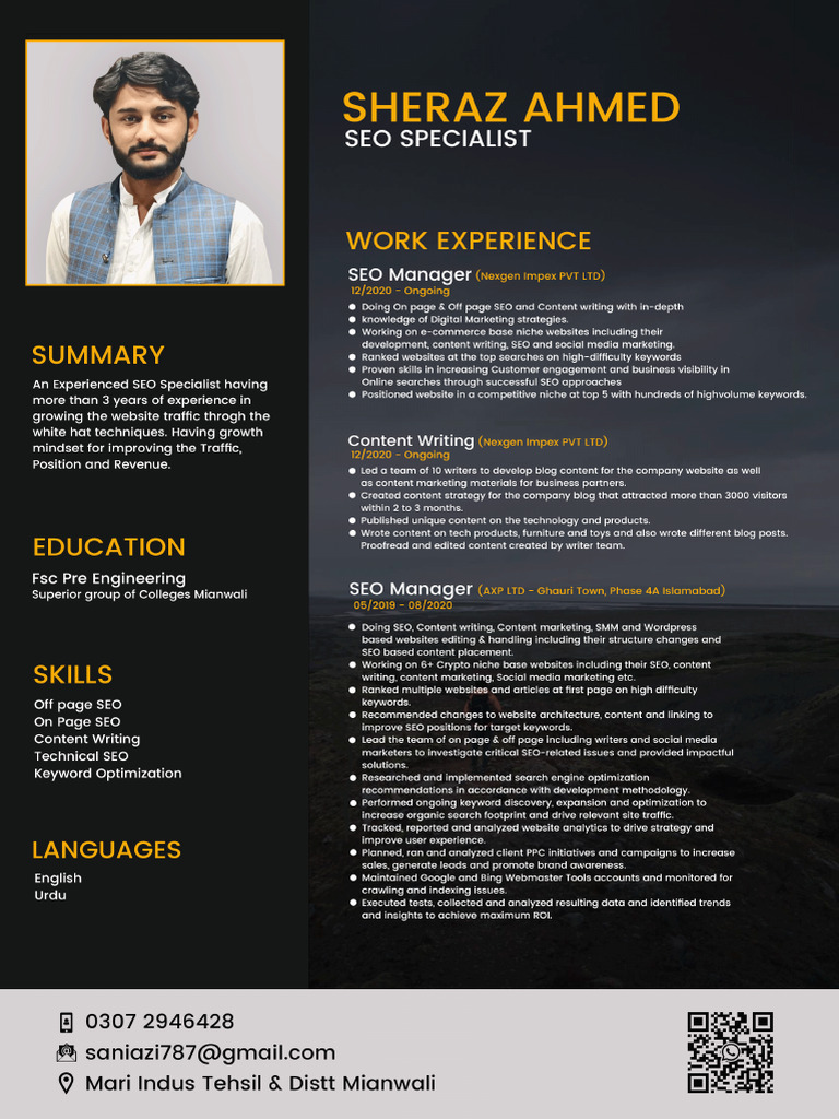 Sheraz CV | PDF