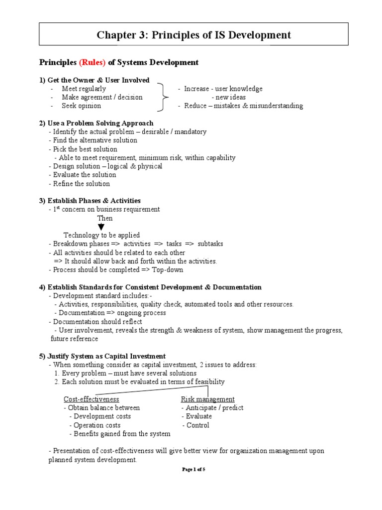 Chapter 3 - IsD Principles | PDF | Production And Manufacturing | Business