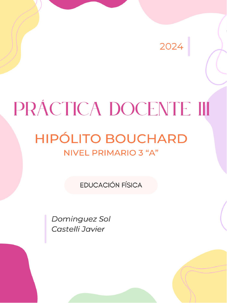 Carpeta de Practicas Hipolito Bouchard | PDF | Educación primaria