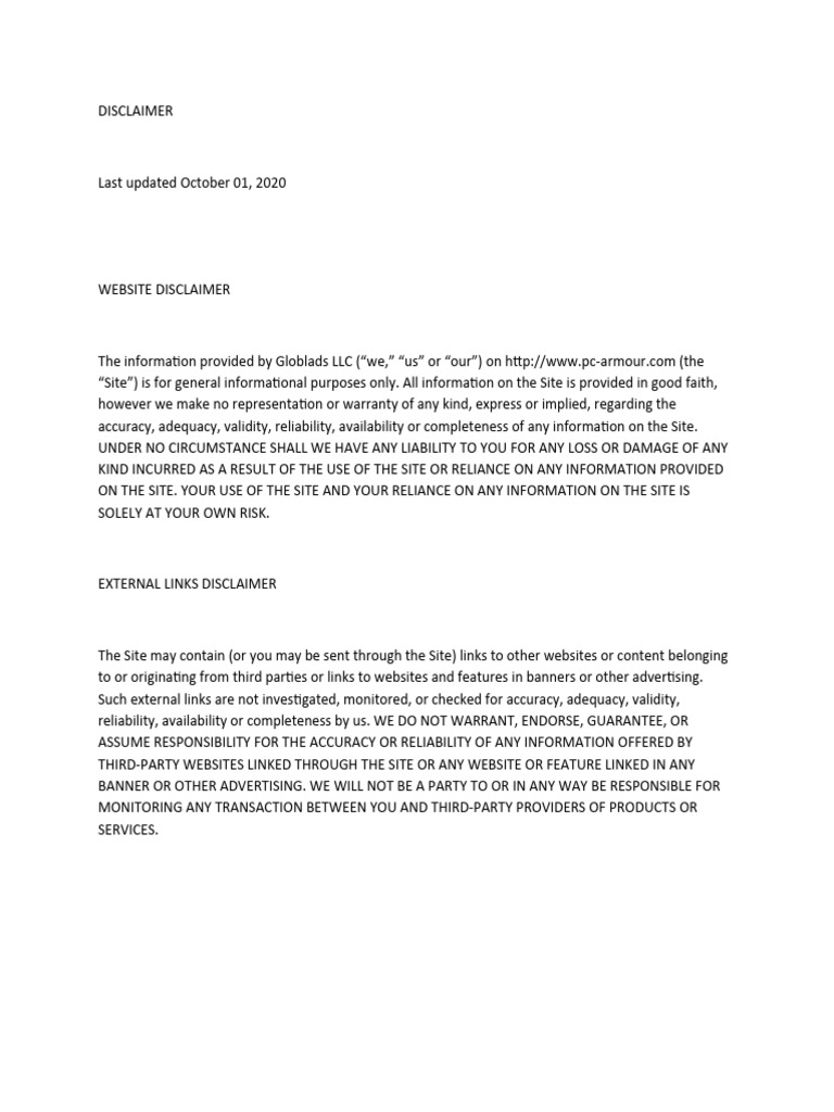 DISCLAIMER | PDF