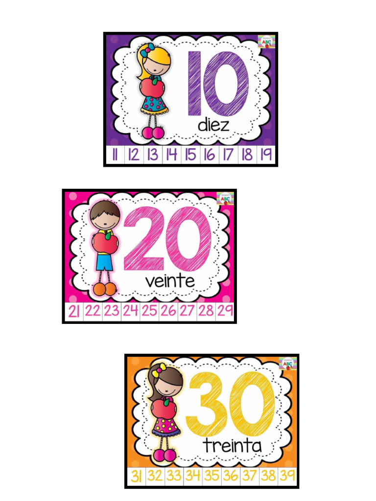 Numeros 10-100 | PDF