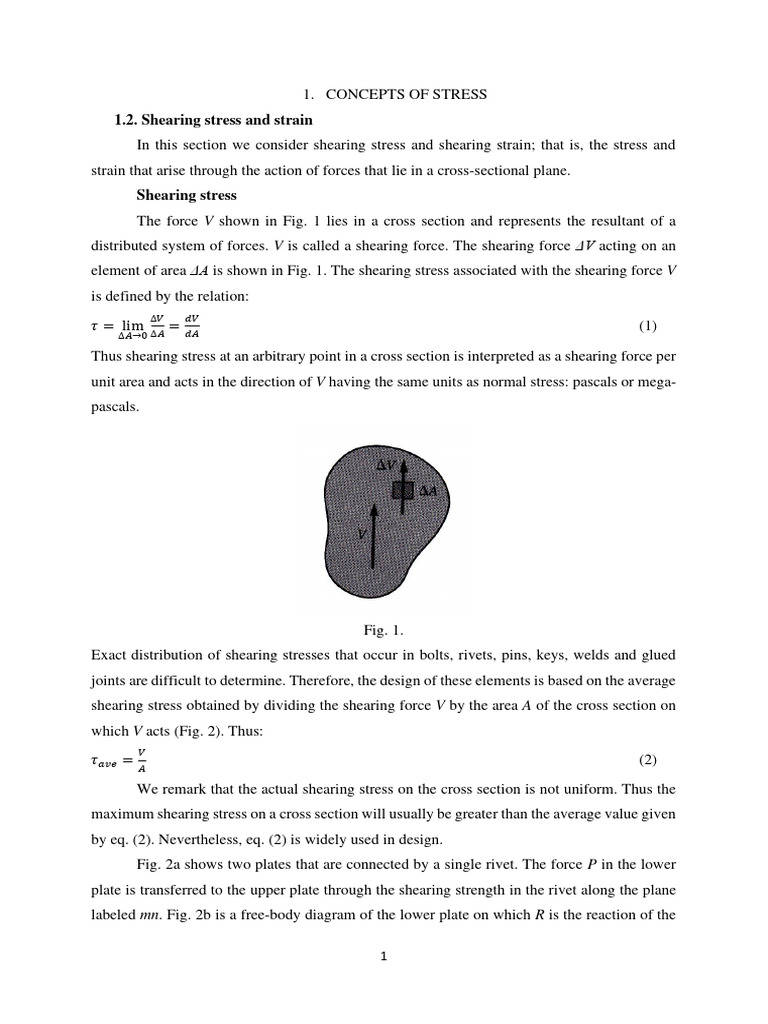 Course 2 | Download Free PDF | Stress (Mechanics) | Shear Stress