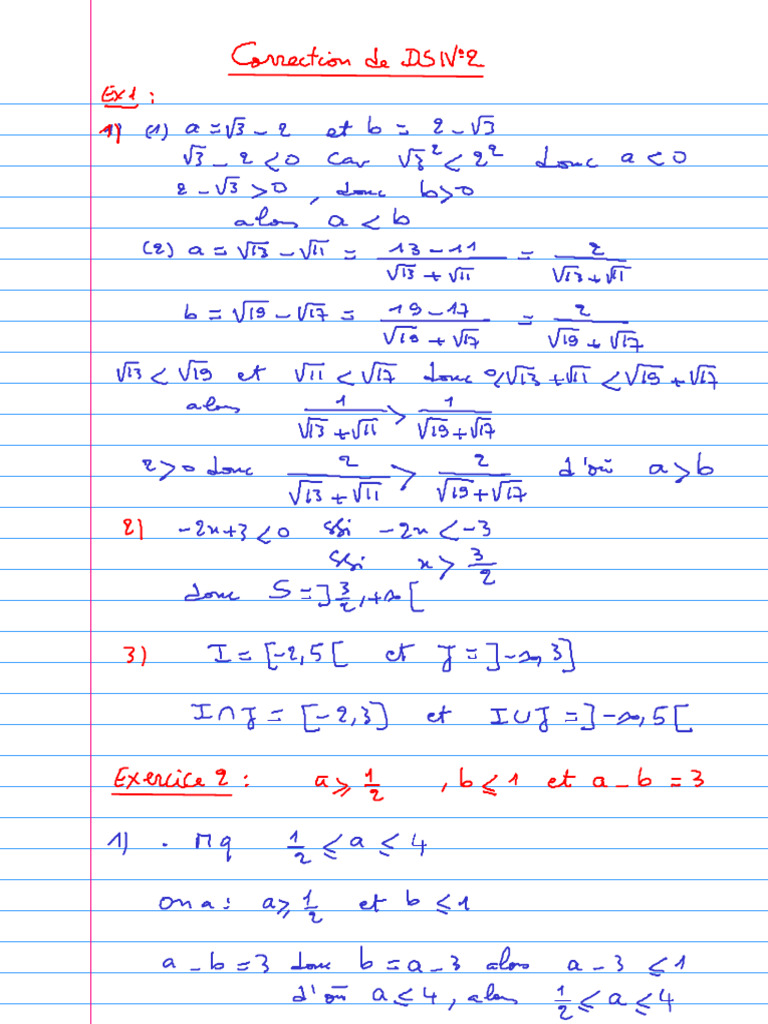 Correction de Ds2 (TCF-2020-2021) | PDF