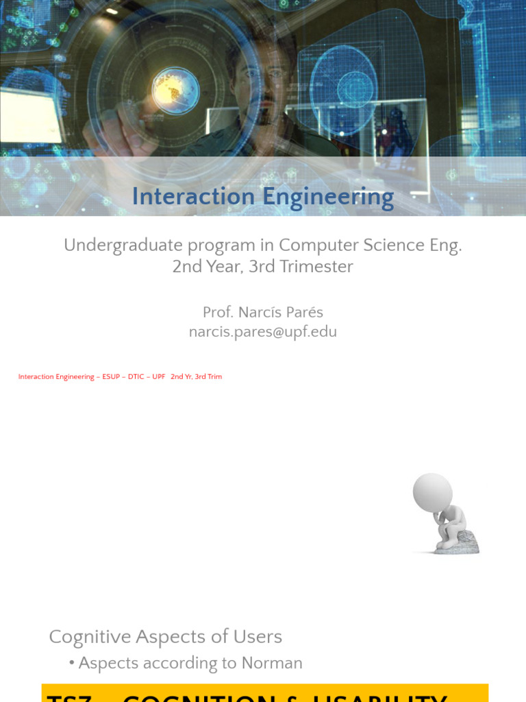 EnginyeriaInteraccio T7 Eng | PDF | Human–Computer Interaction | Usability