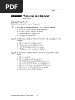 Shooting An Elephant - George Orwell | PDF