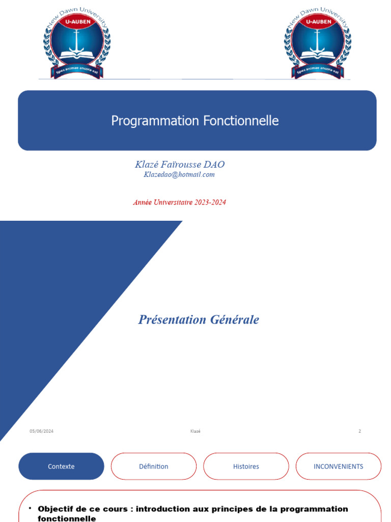 Introduction à la Programmation Fonctionnelle | PDF | Programmation informatique | Programmation ...