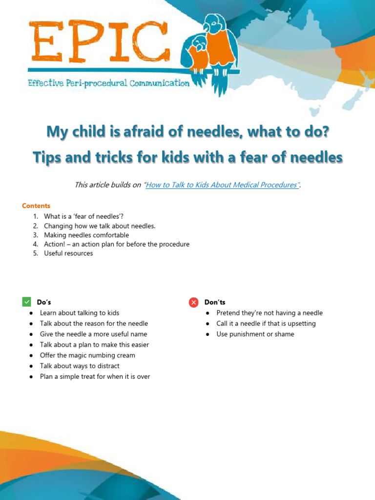 22 - 02 My Child Is Afraid of Needles | PDF | Fear | Psychology