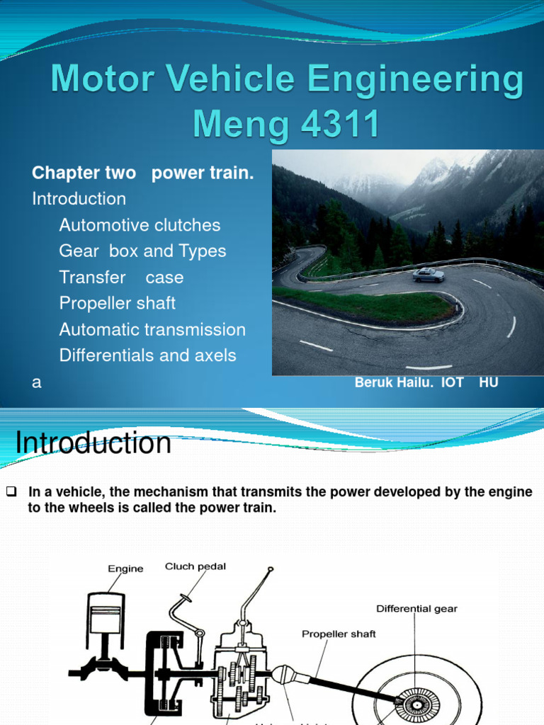 Motor Vehicle Engineering | PDF | Clutch | Automatic Transmission