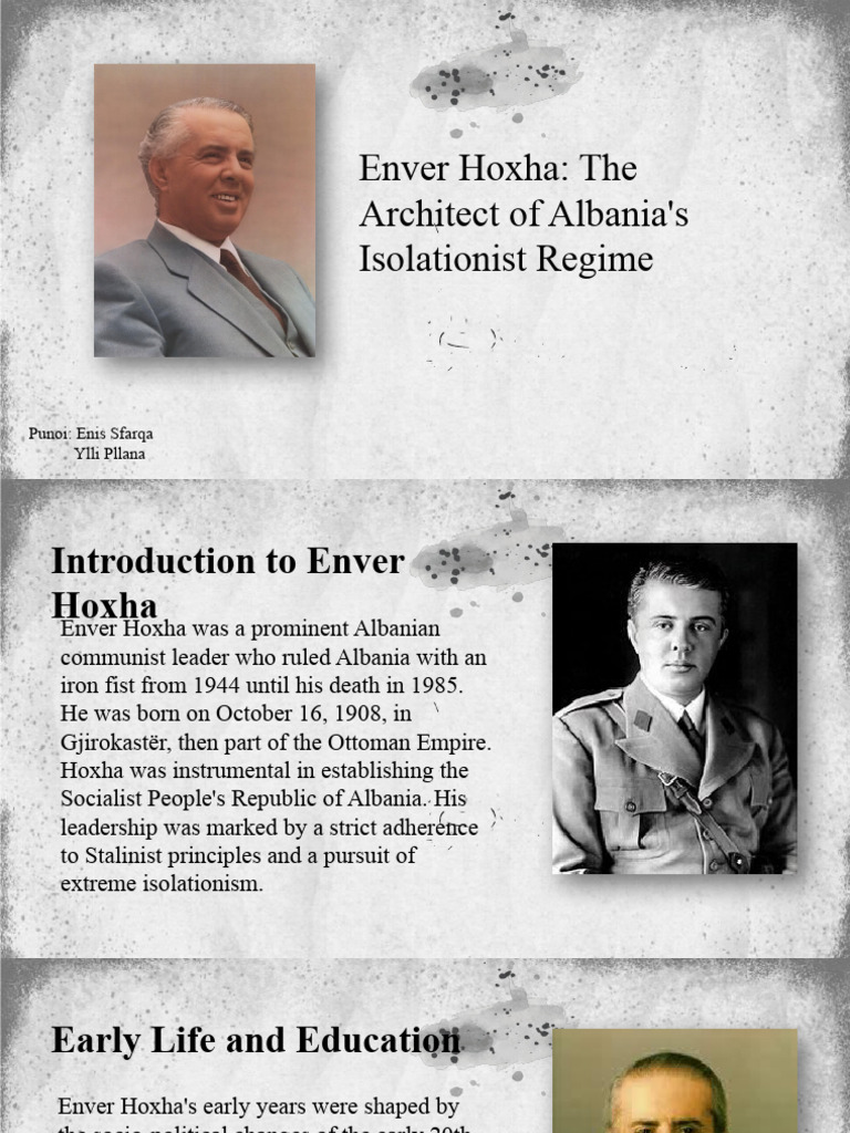 Enver Hoxha: Architect of Isolationism | PDF | Albania | Communism