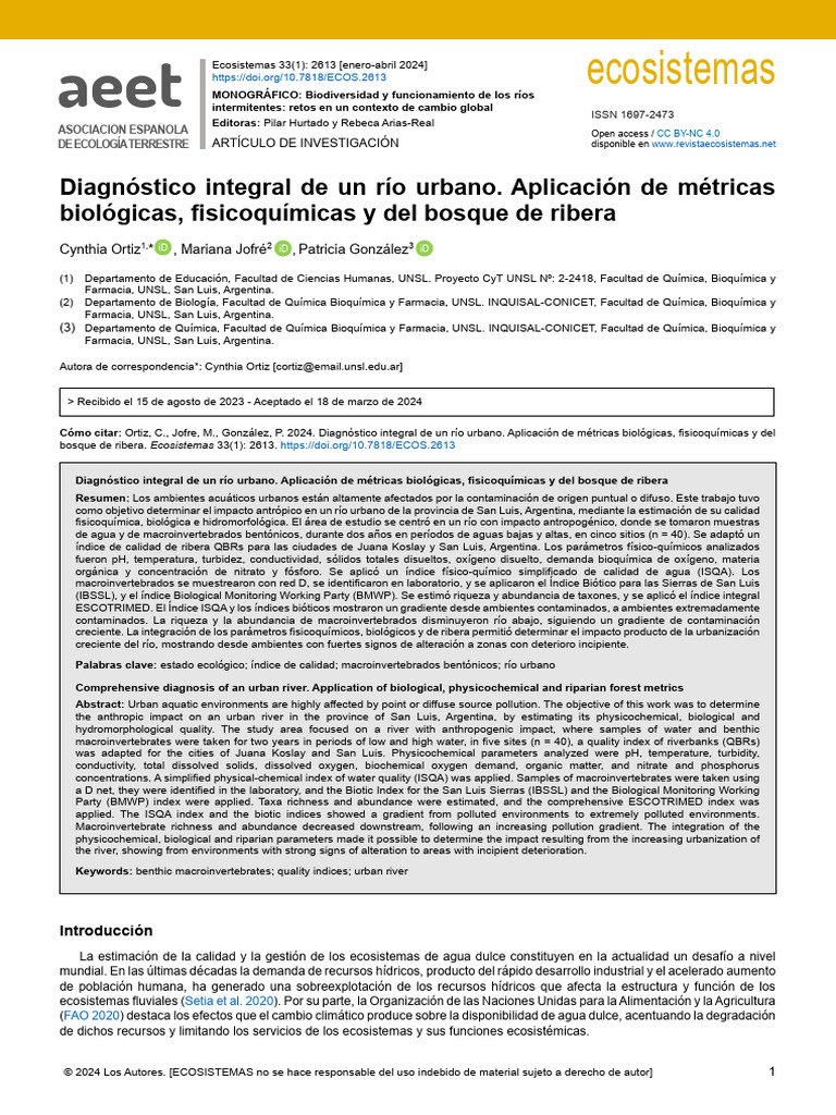 2613-Texto del artículo-14033-3-10-20240426 | PDF | Agua | Aluminio