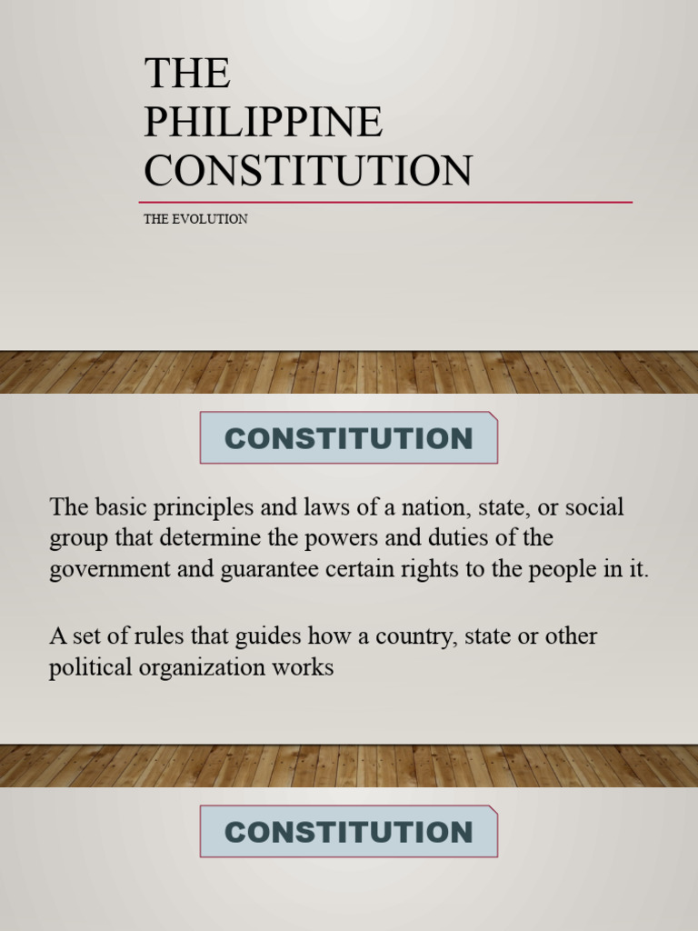 The Philippine Constitution | PDF | Constitution | Government