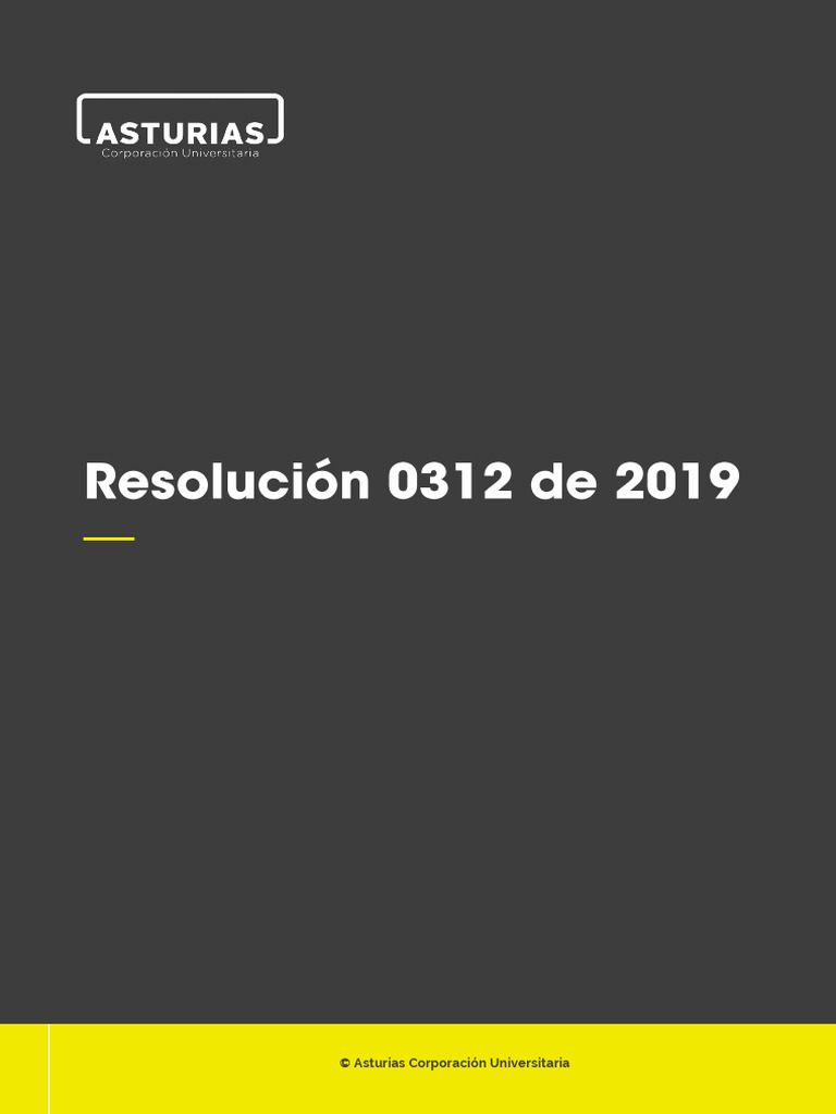 Clase3 Resolución 0312 de 2019 | PDF | Derecho laboral | Higiene Ocupacional
