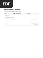 Daily Public Area Cleaning Checklist | PDF | Disinfectant