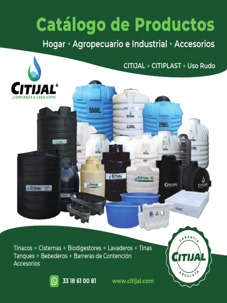 Catalogo CITIJAL | PDF | Agua | Aguas residuales
