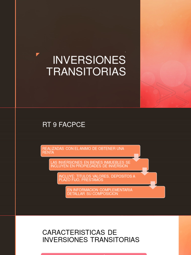 Inversiones Transitorias | PDF | Dividendo | Bolsa de Valores