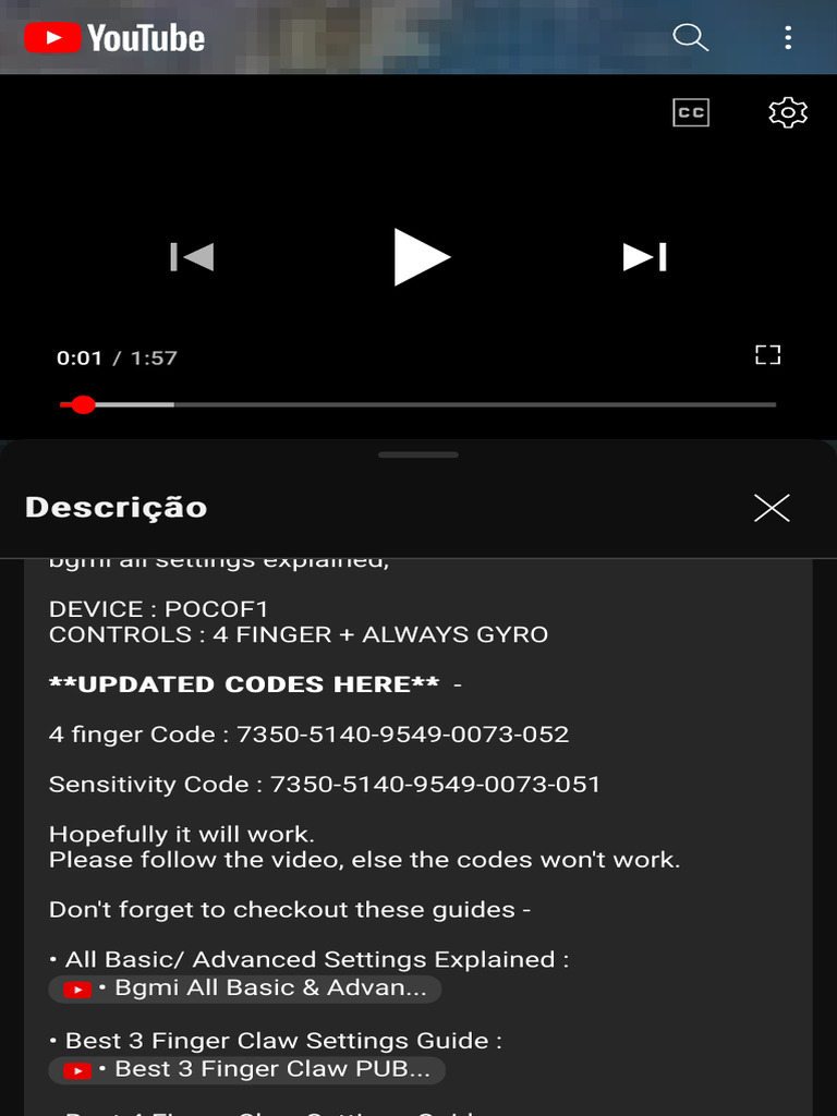 Best 4 Finger Claw Settings for BGMI | PDF