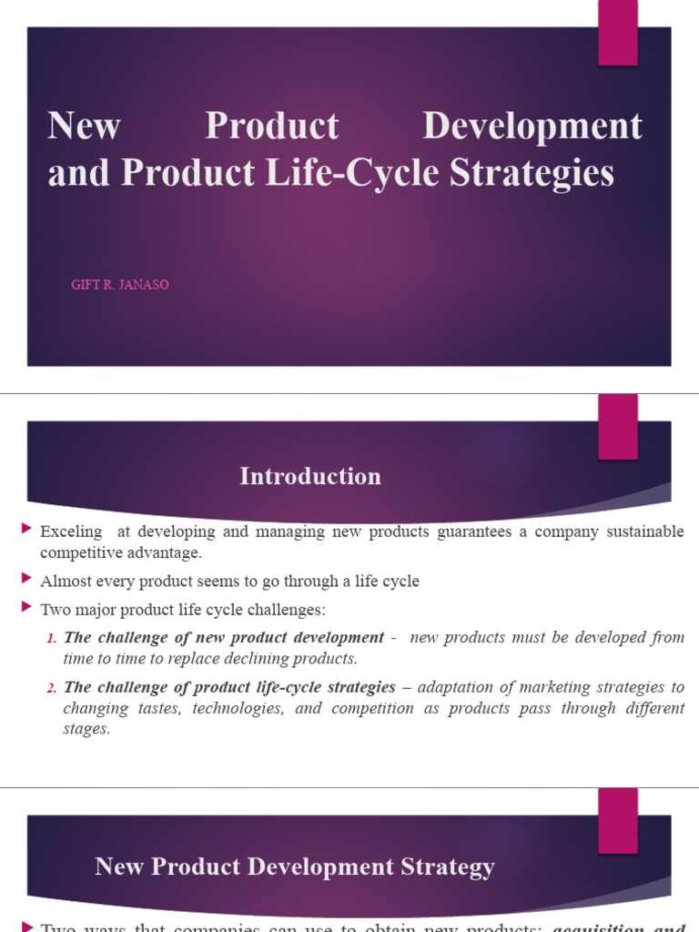 HPRM103 New product development and Product Lifecycle | Download Free PDF | New Product ...
