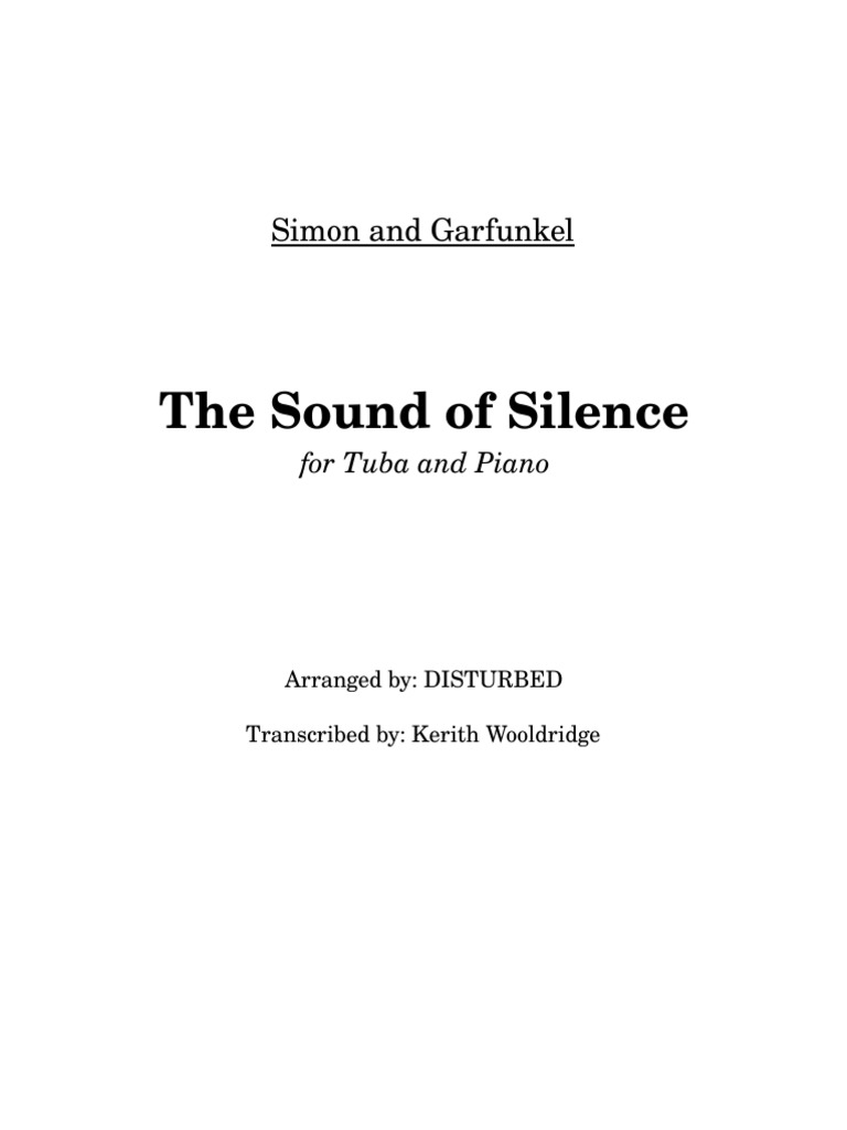 The Sound of Silence Disturbed | PDF