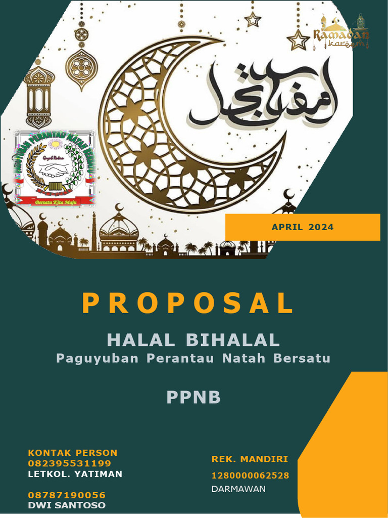 Proposal Halal Bihalal | PDF