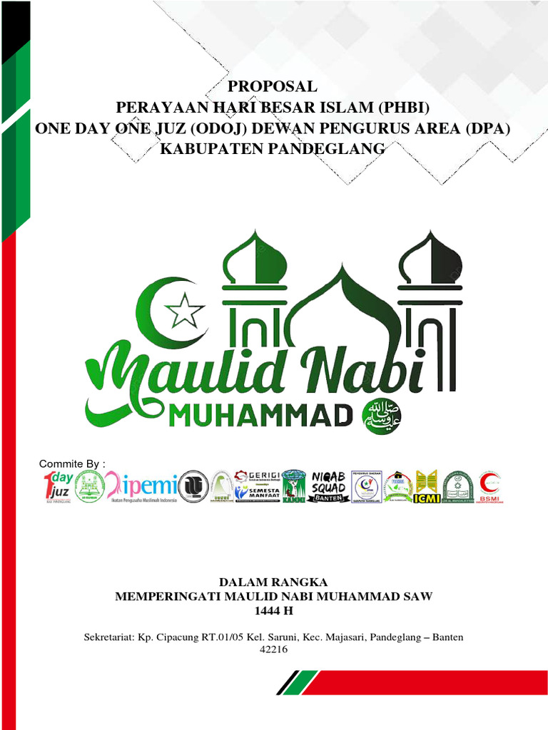 Proposal Kegiatan Maulid Nabi 1444 H | PDF | Perjalanan