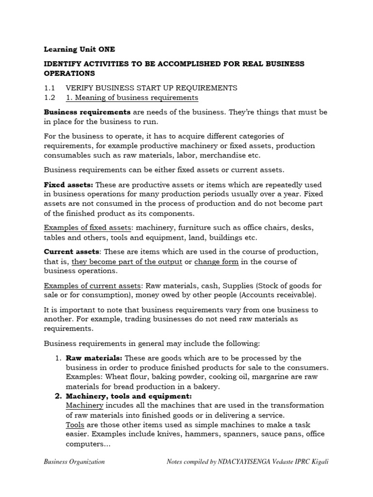 Business Startup Requirements Guide | PDF | Recruitment | Capital (Economics)