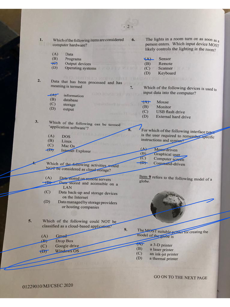 CSEC_Information_Technology_P1_2020 56758585 | PDF