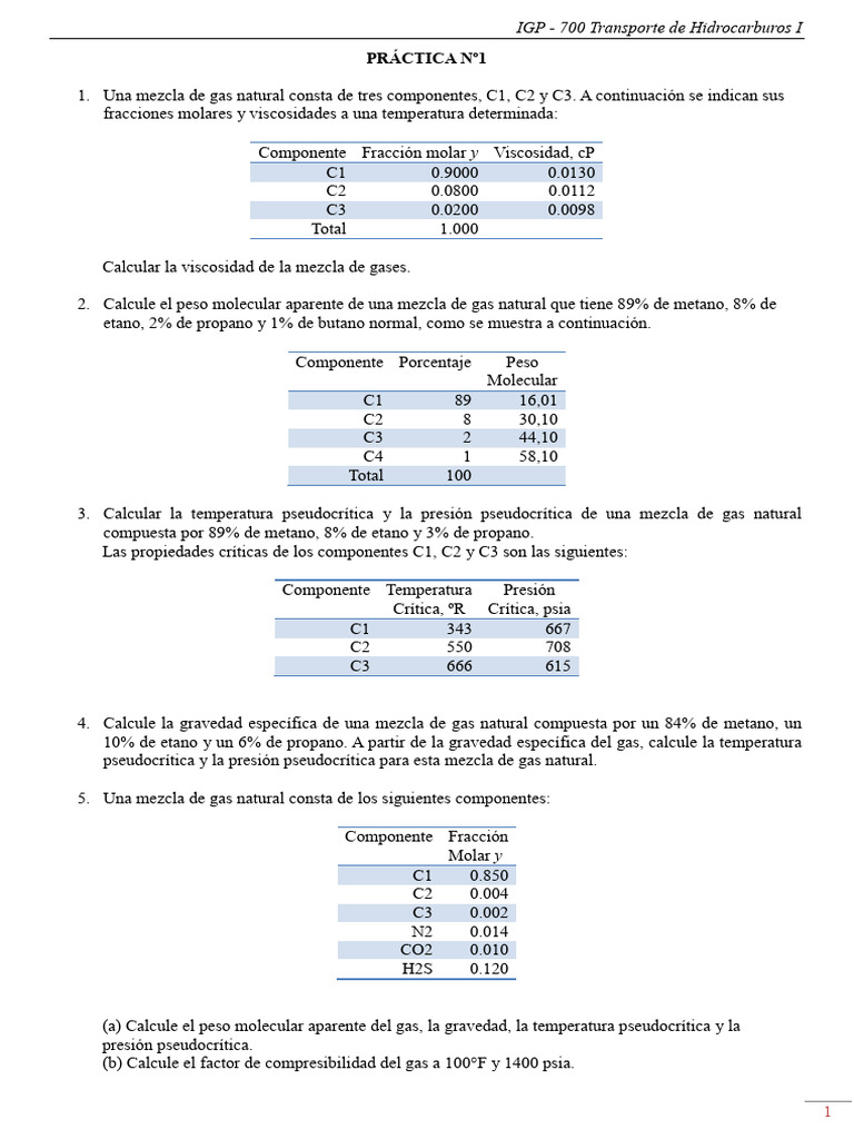 TRANSPORTES | PDF | Gas natural | Gases
