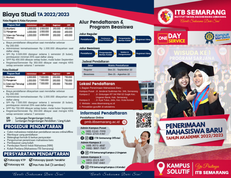 Brosur PMB Itb SMG 2223 Depan | PDF