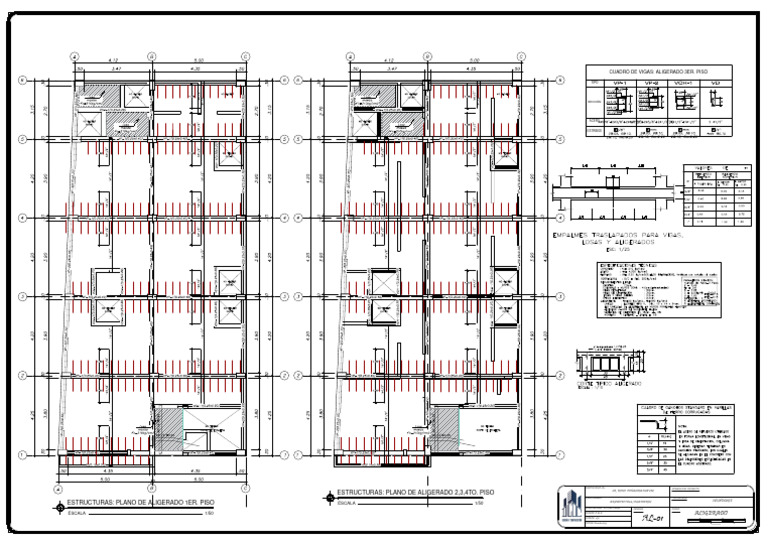 Planos de Aligerado Estructural | PDF