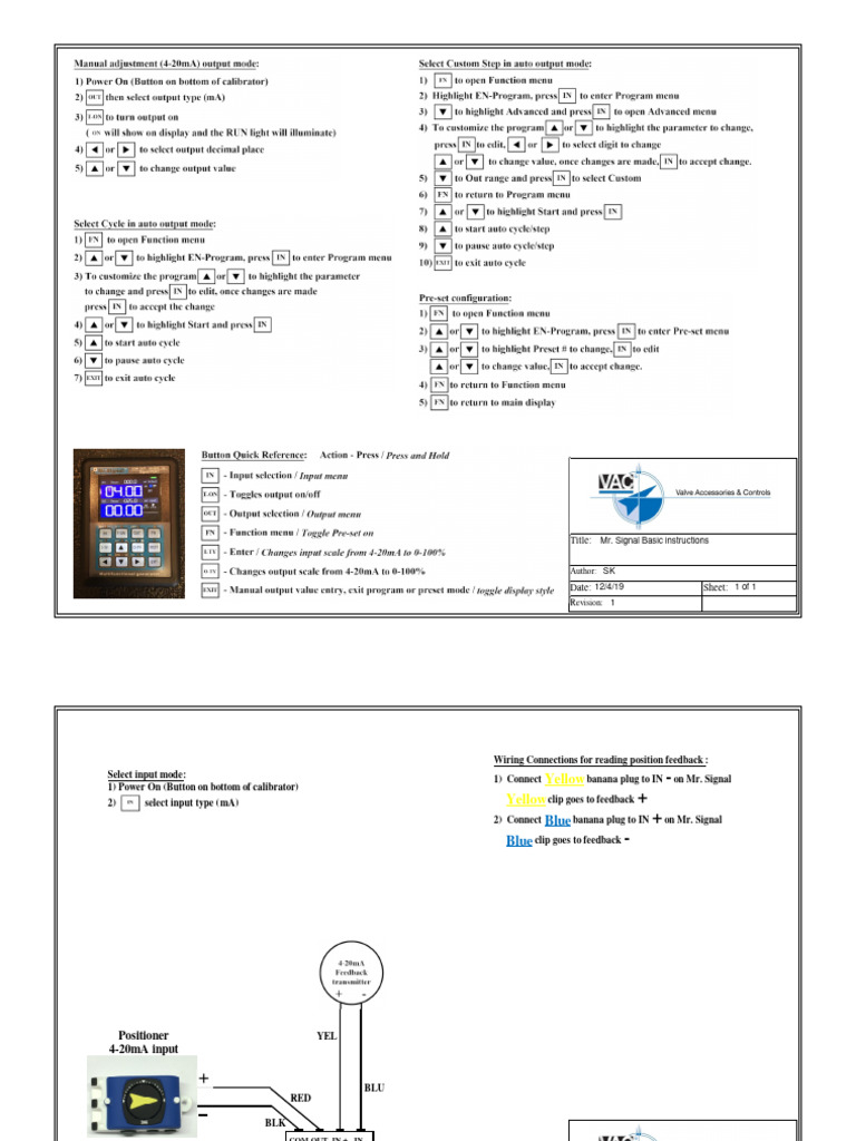Mr.Signal-Instructions | PDF