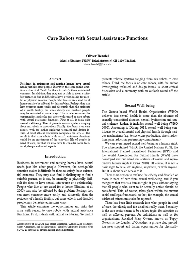 Care robots | Download Free PDF | Robot | Robotics