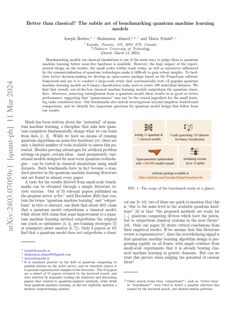 Better Than Classical The Subtle Art of Benchmarking Quantum Machine ... Better Than Classical The Subtle Art of Benchmarking Quantum Machine ...