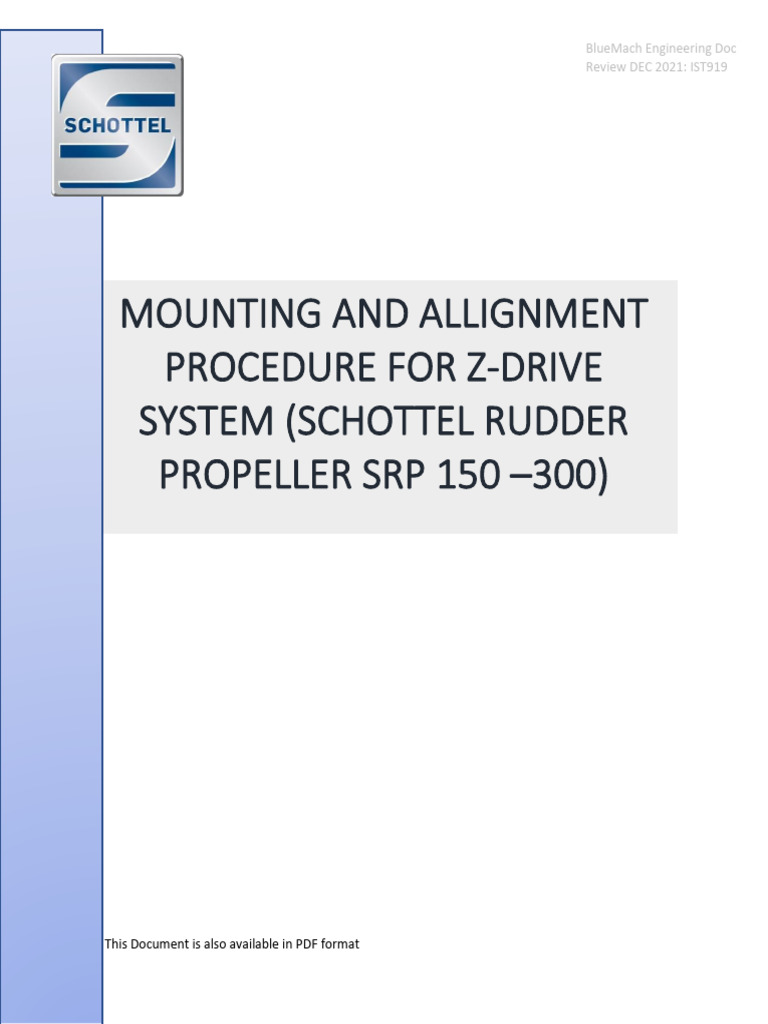 MOUNTING AND ALLIGNMENT PROCEDURE FOR Z Print 2 | PDF | Screw | Propeller