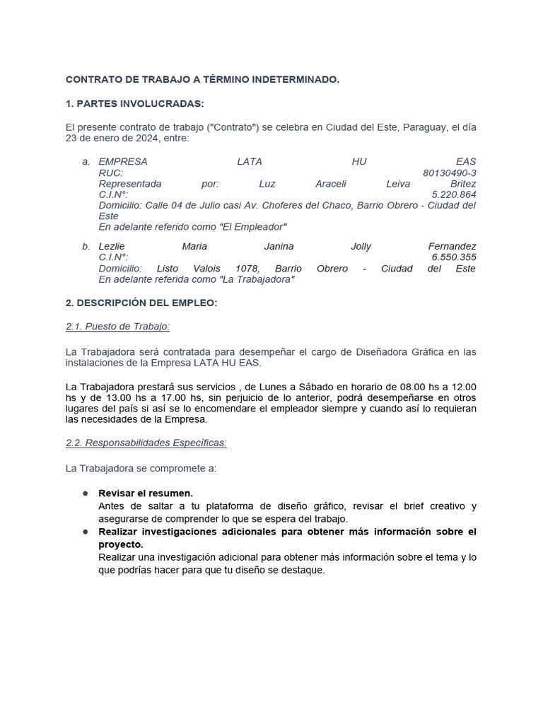 Lezlie Maria Janina Jolly Fernandez | PDF | Salario | Diseño