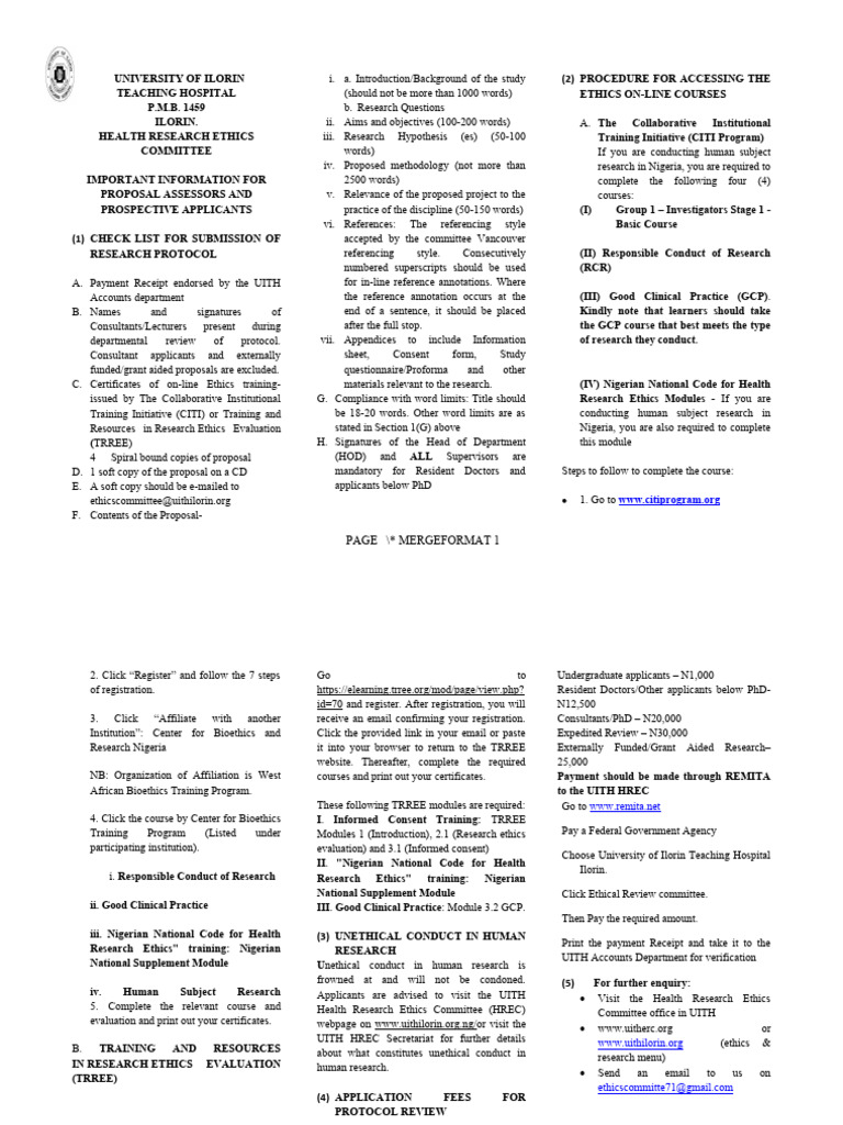 Newnew Erc Information Booklet | PDF