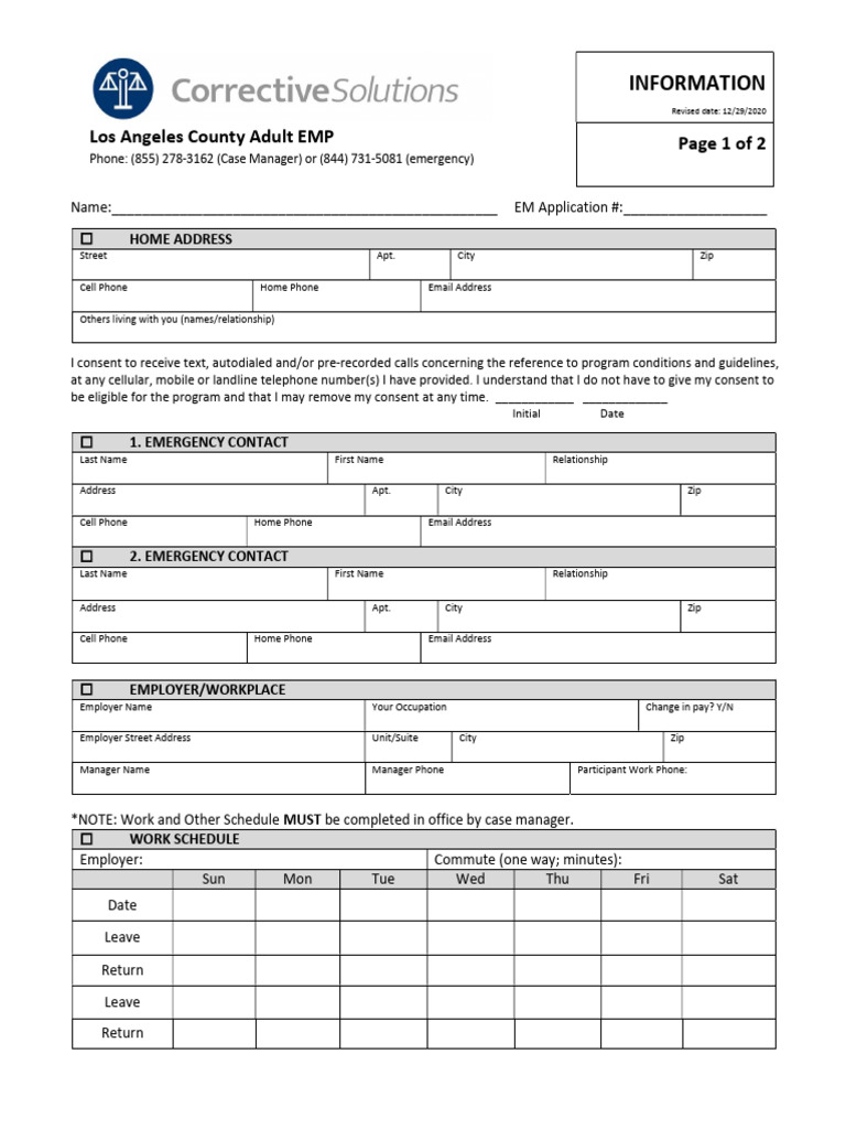 LA EMP Forms | PDF | Arbitration | Probation