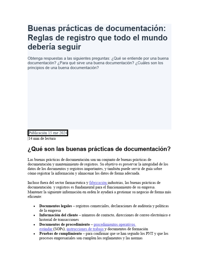 Buenas Prácticas de Documentación ALCOA | PDF | Calidad (comercial) | Software de la aplicacion