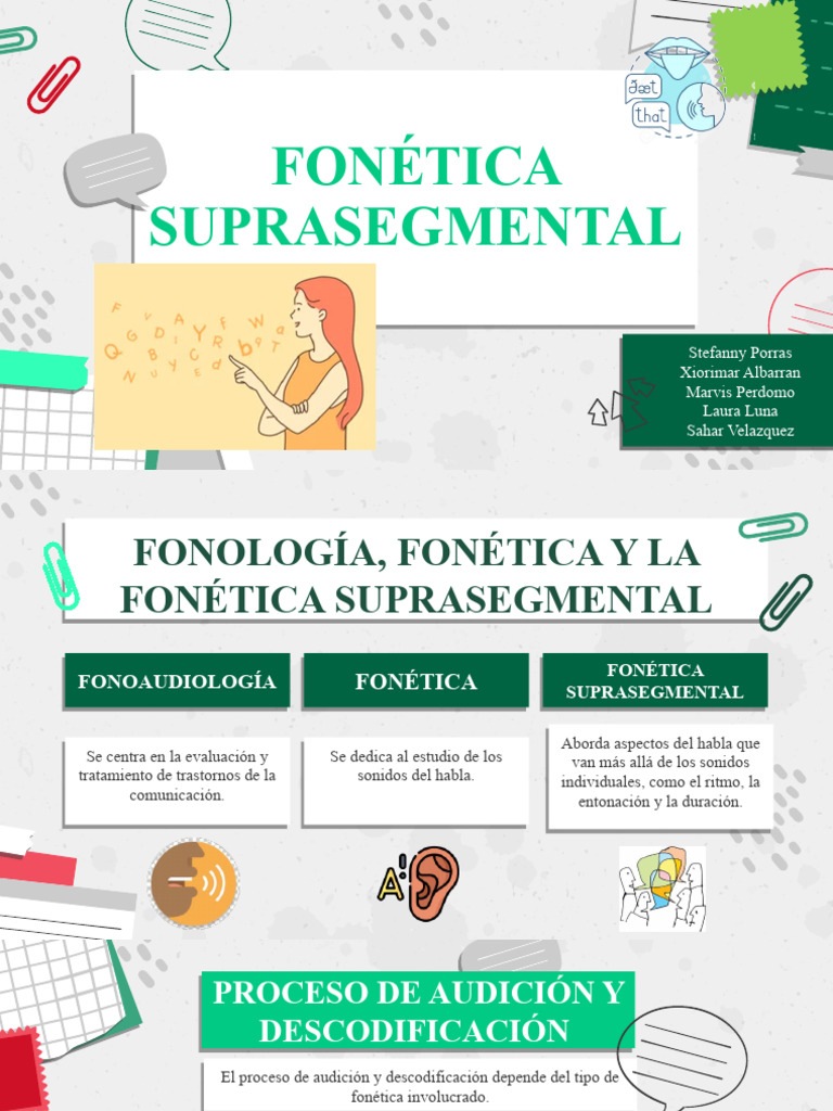 Exposicion Fonetica y Fonologia - Fonetica Suprasegmental | PDF ...