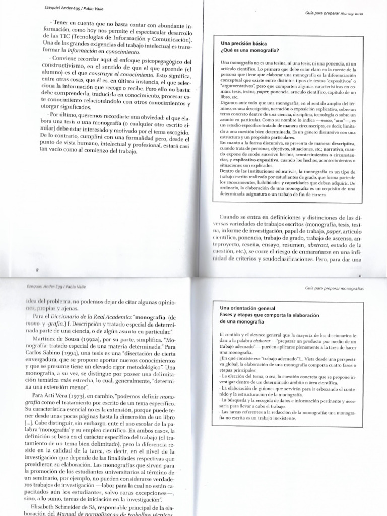 Ander Egg Monografías | PDF