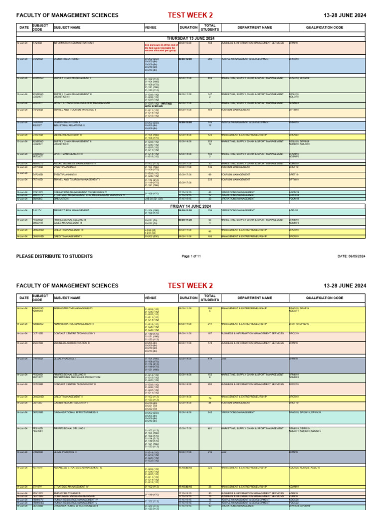 Copy of Test Week 2 13-28 June 2024 - Fms | Download Free PDF ...