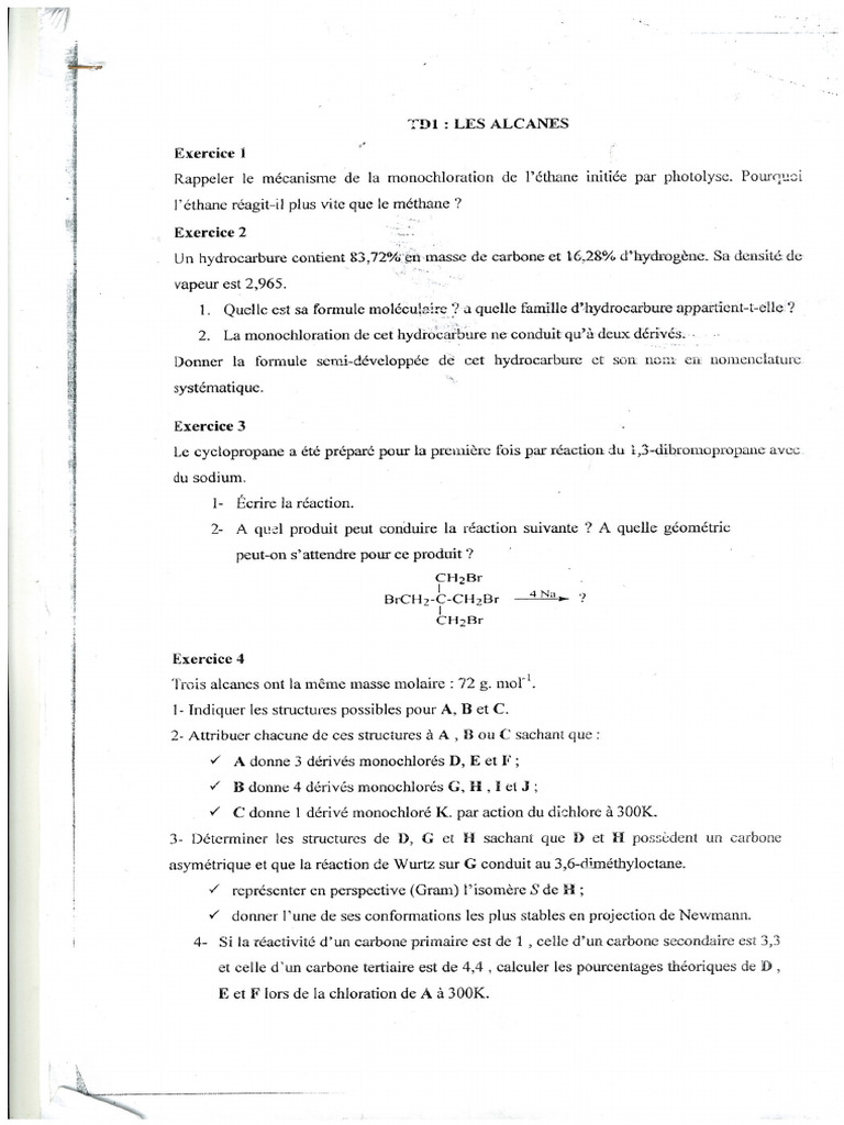 TD Fonctions Monovalentes (Etu) | PDF
