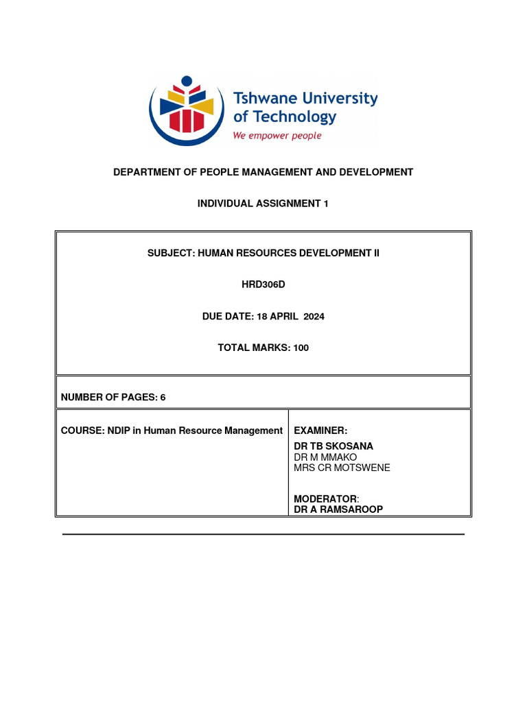 HRD Assignment: L&D Focus 2024 | PDF | Human Resource Management | Cognitive Science