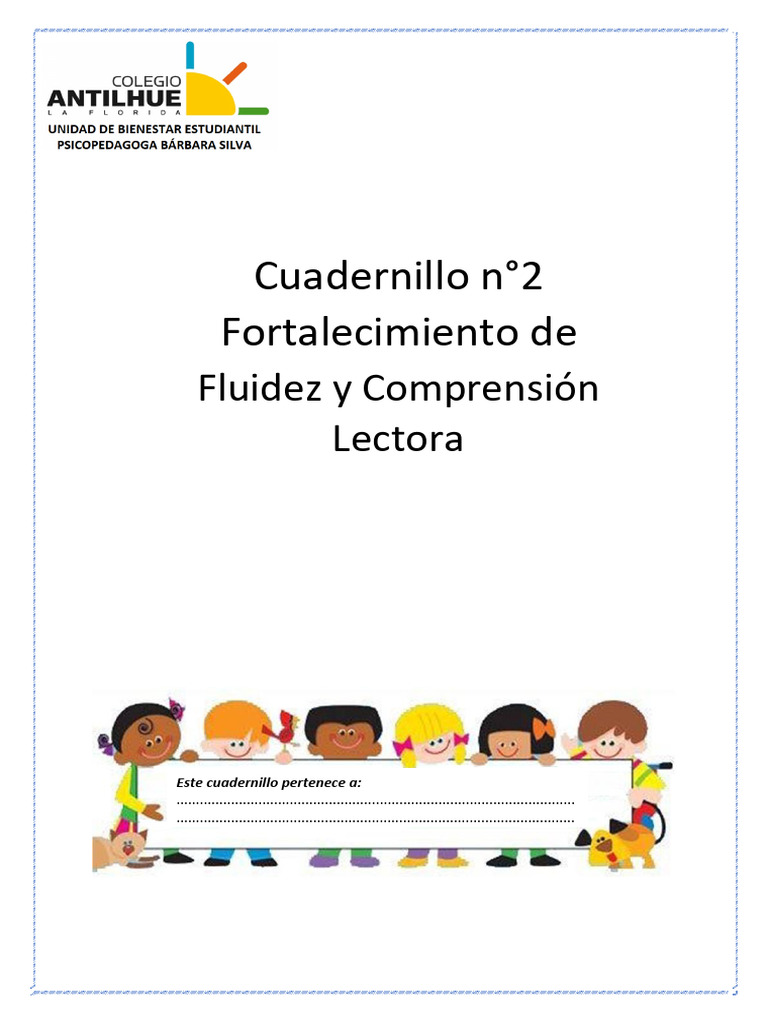 Fluidez y Comprensión Lectora: Cuadernillo 2 | PDF