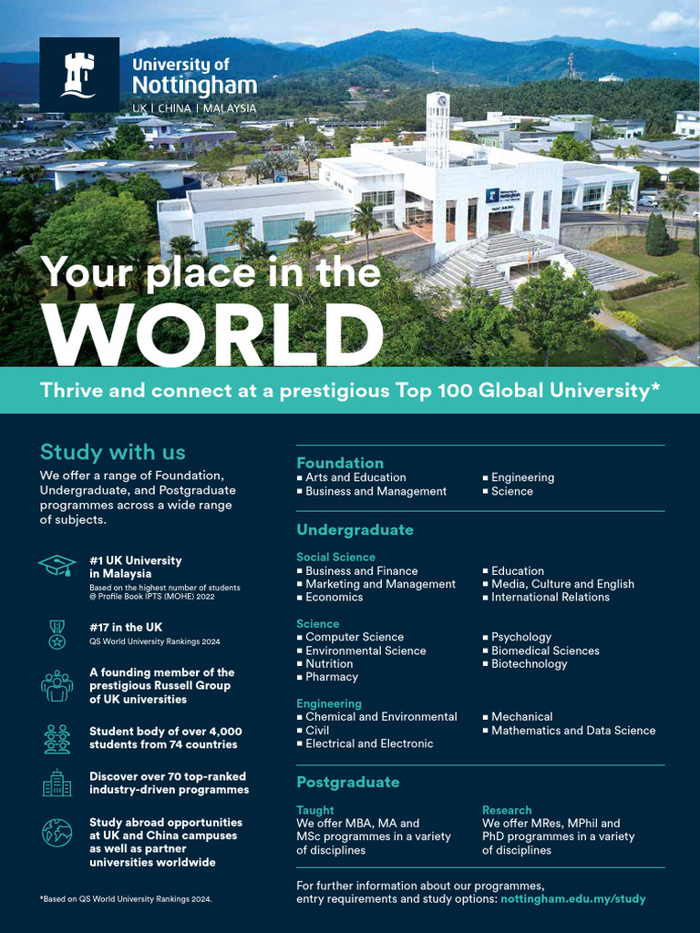 UNM International Flyer 2024 | Download Free PDF | Postgraduate ...