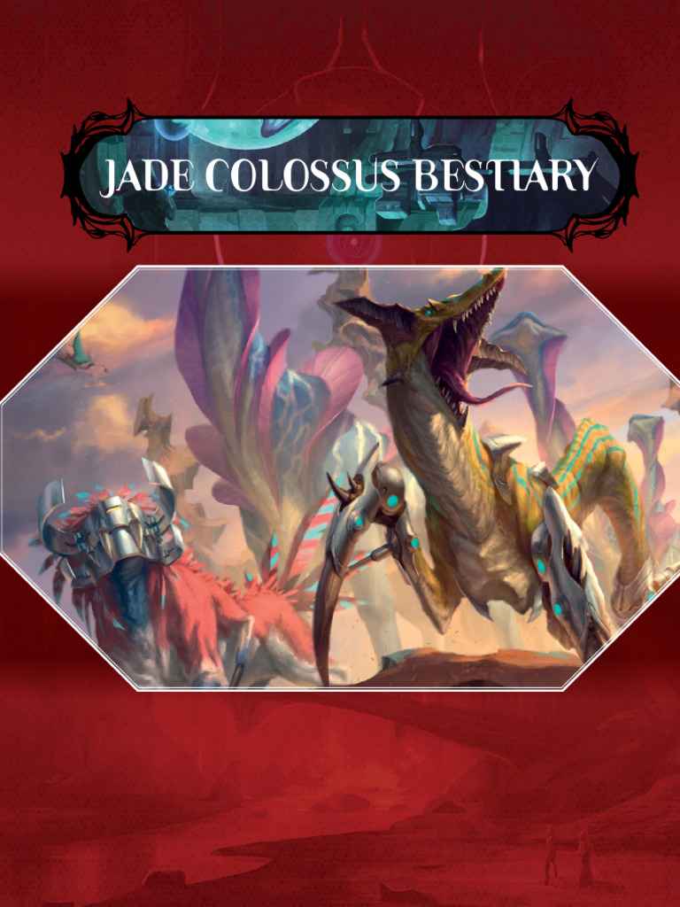 DD5 Jade Colossus Bestiary | PDF