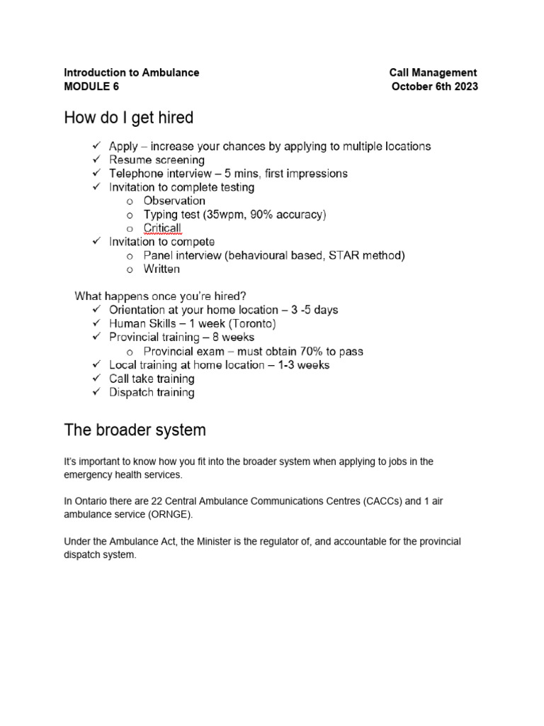Introduction To Ambulance | PDF | Medicine | Public Services