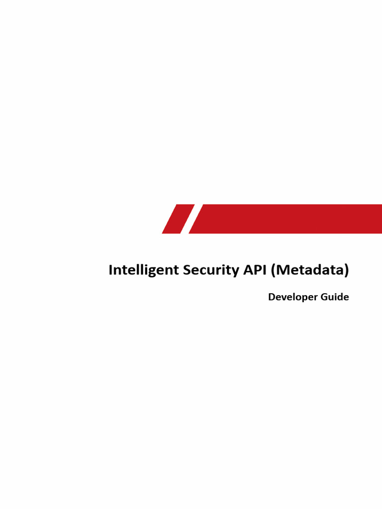 Hik ISAPI | PDF | Streaming Media | Metadata